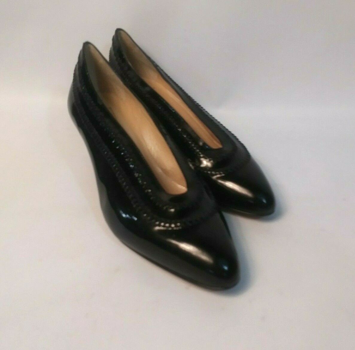 Rangoni Firenze Italy Black Patent Leather Pumps Size… - Gem