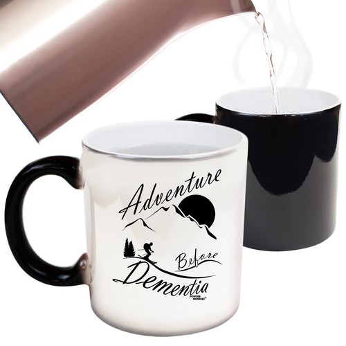 Pm Adventure Before Dementia Skiing Slope White Funny Mugs Colour ...