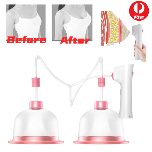 Electric Breast Massage Machine Vacuum Pump Cup Enhancement Enlargement ...