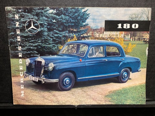 ORIGINAL NEW CAR DEALERSHIP BROCHURE MERCEDES BENZ TYPE 180 D | eBay