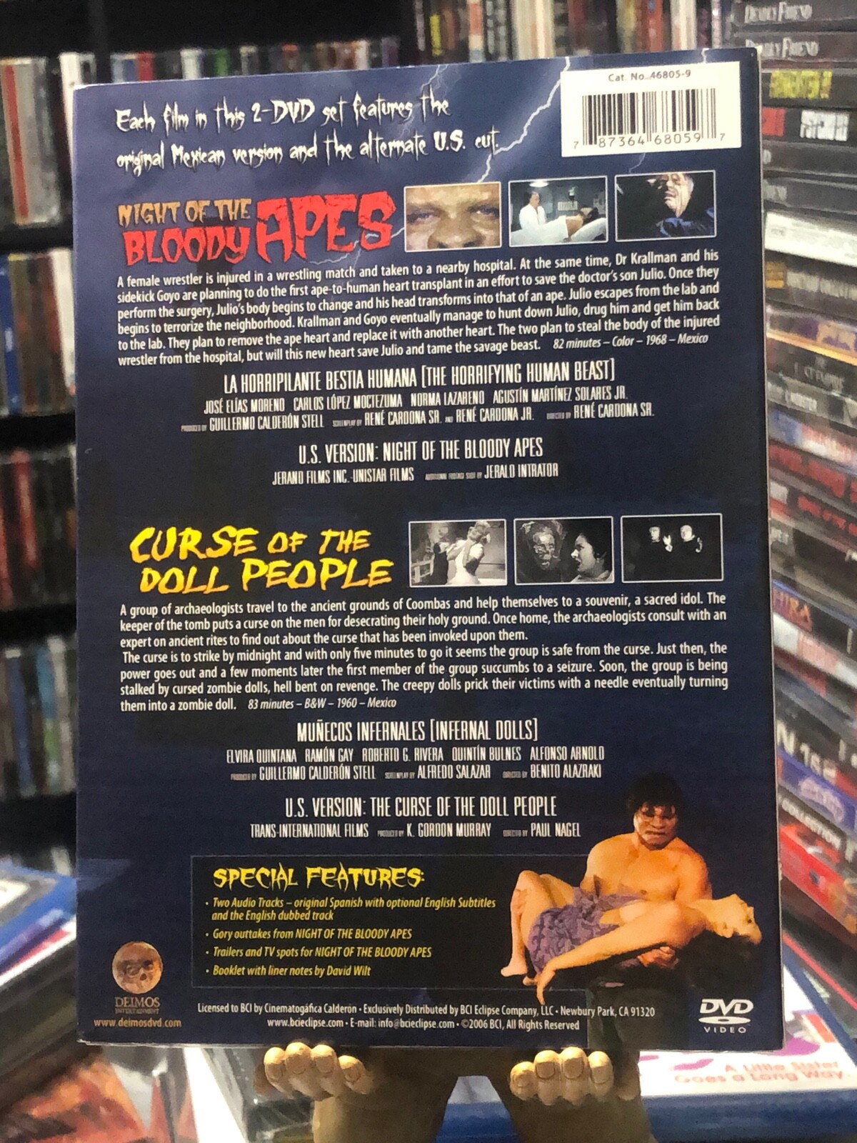 Crypt Of Terror - Night of the Bloody Apes / Curse of the Doll People ...