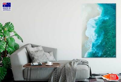 Paradise Beach With White Sand Wall Canvas Home Decor Australian Made ...