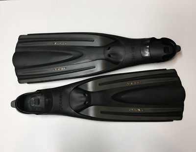 Oceanic Viper full foot fins size 7.5-8.5 black | eBay