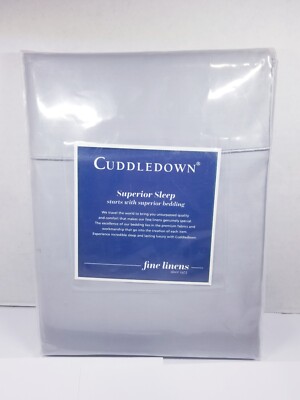 Cuddledown Sateen 400TC Pewter Flat Sheet Full | eBay