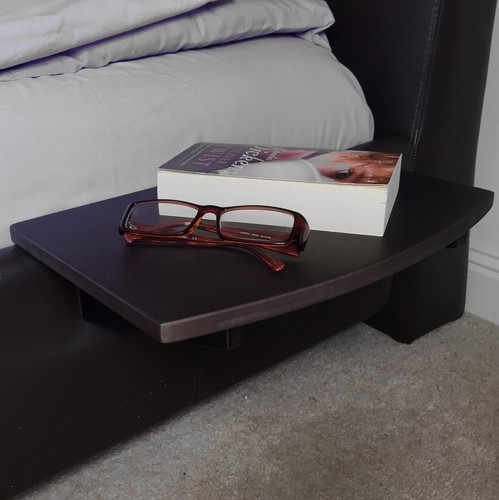 Bamboo Clip on Hanging Shelf, Bedside Table | eBay UK