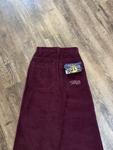 VTG Solo Semore Maroon Corduroy Jeans Men 28x32 Straight Baggy Y2K 90s ...