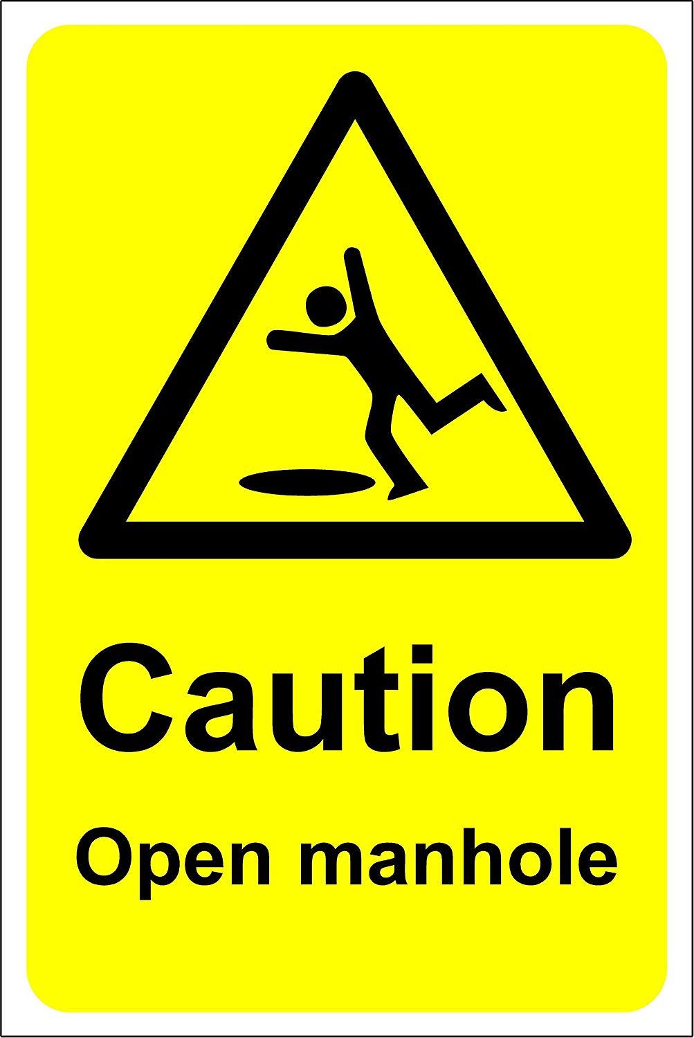 Caution open manhole Safety sign | eBay UK