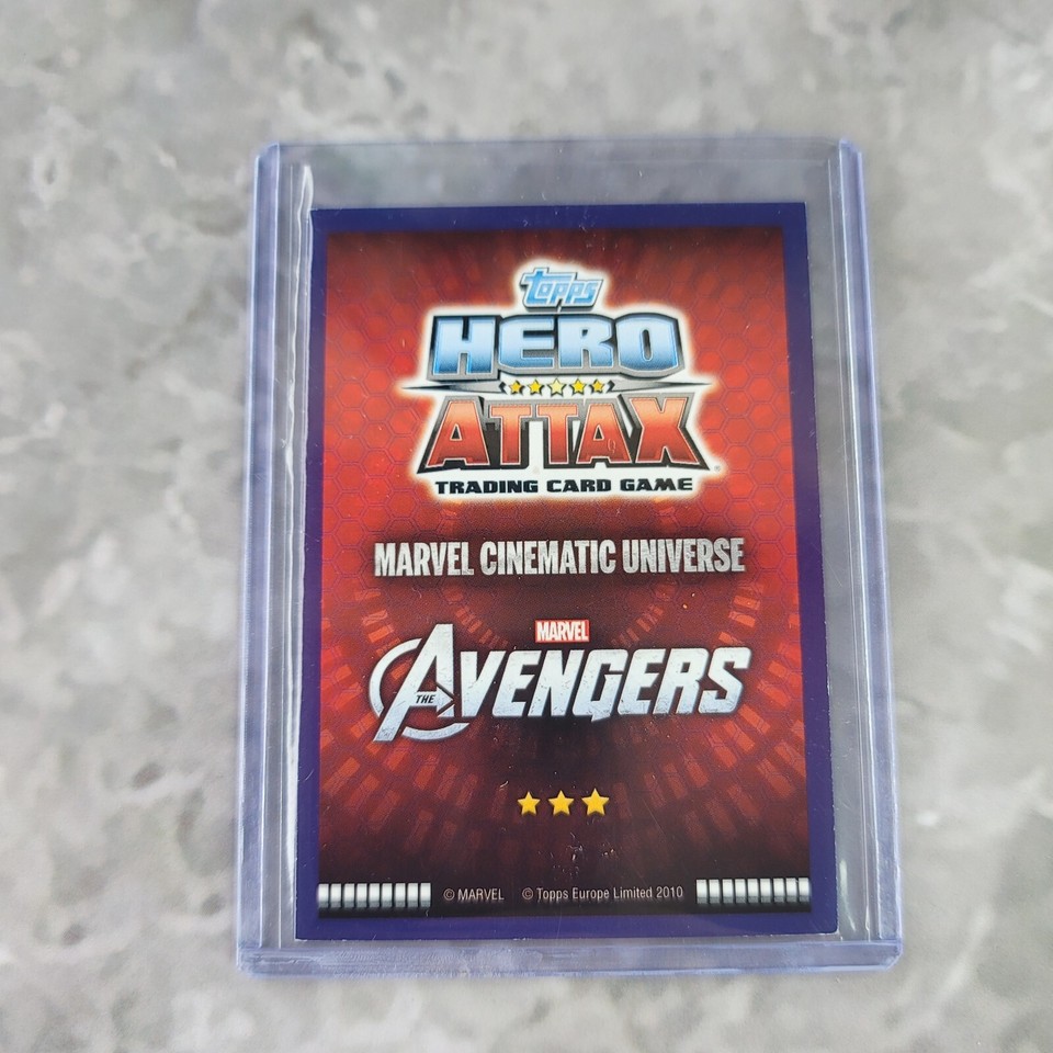 Marvel Topps Holofoil MCU Hero Attax 2010 Trading Card W/ Top Loader ...