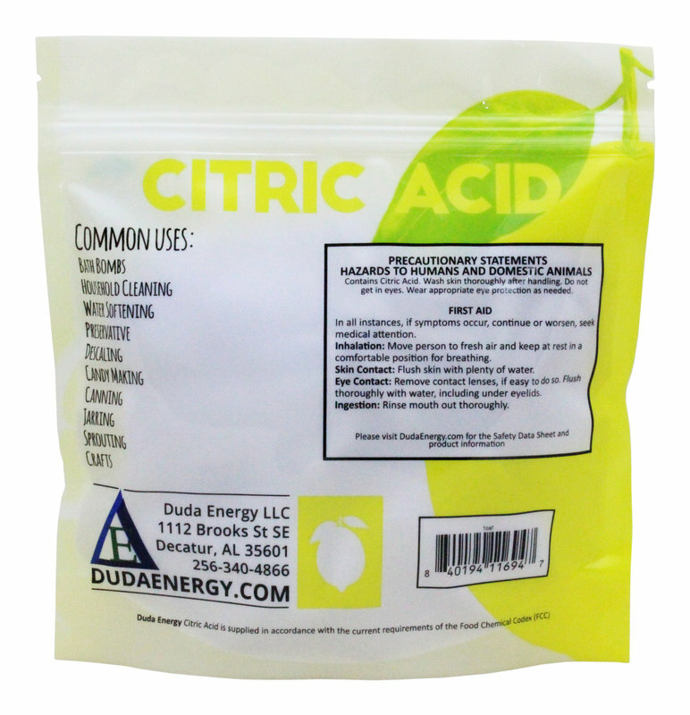 Non-GMO Organic Citric Acid Food Grade FCC/USP Fine Granular Anhydrous ...