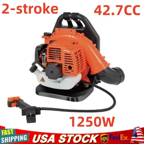 Commercial Backpack Leaf Blower 2 Stroke 42.7CC Gas-powered Backpack ...