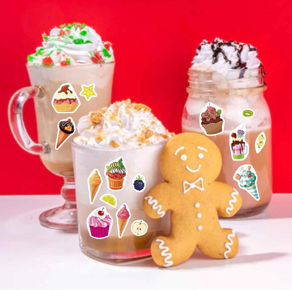 597PCS Kids Stickers, Ice Cream Dessert Stickers,24 | eBay