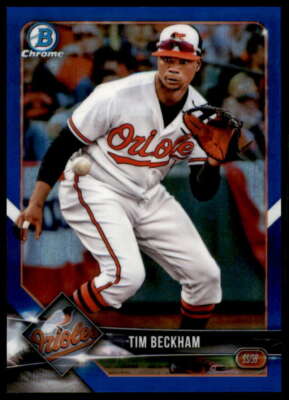 Tim Beckham Card 2018 Bowman Chrome Blue Refractors #74 | eBay