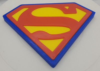Superman symbol - DC Comics wall plaque. 300mm wide. 3D printed | eBay UK