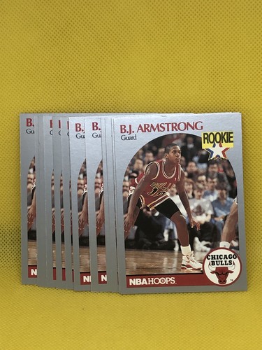 (12) BJ ARMSTRONG Rookie Card 1990 NBA HOOPS #60 Chicago BULLS ...