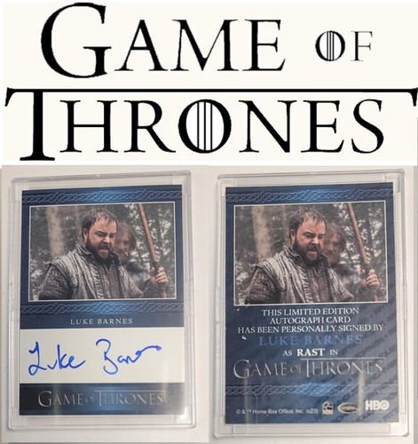 2023 Game of Thrones, Arts & Images, Luke Barnes as Rast (Blue ...