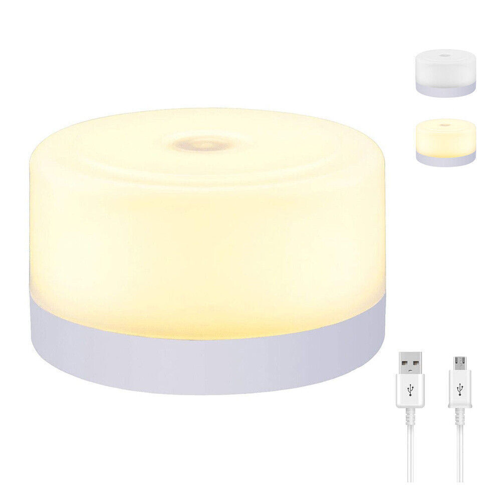 ^Portable LED Night Light Wireless Mini Touch Lamp Bedroom Lamp USB ...