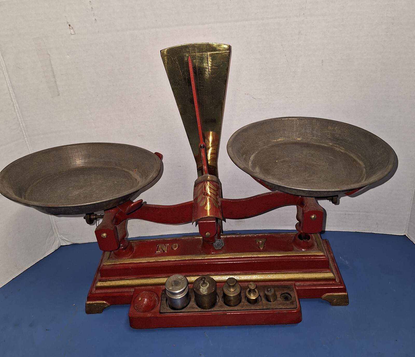 HENRY TROEMNER APOTHECARY BALANCE SCALE Number 7, Drug Store, Phila Pa ...