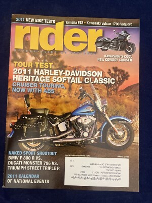 aPRIL 2011 Rider - Motorcycle Magazine DUCATI TRIUMPH BMW | eBay