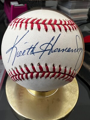 KEITH HERNANDEZ -- AUTOGRAPHED / SIGNED -- OFFICIAL NATIONAL LEAGUE ...