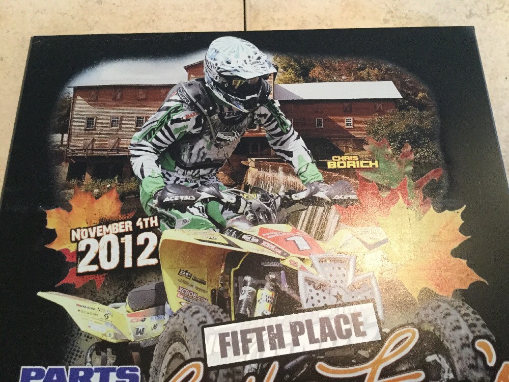 HURRICANE MILLS GNCC RACING PLAQUE AWARD ROLL DESIGN TRX250R YFZ450R ...