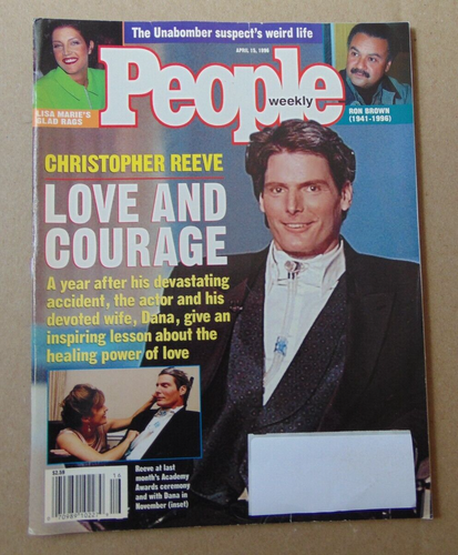 People Magazine April 15, 1996 Christopher Reeve Cover No Label ...
