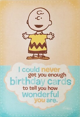 Peanuts Charlie Brown Greeting Card - Woodstock Lucy Linus Snoopy | eBay