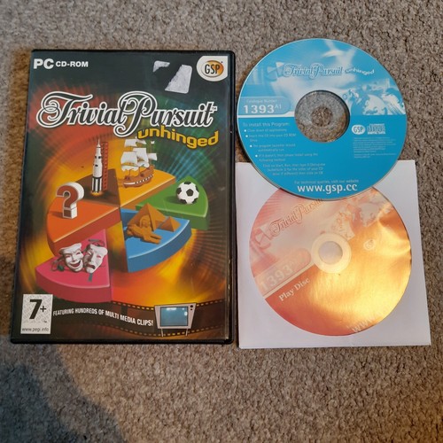 Trivial Pursuit Unhinged PC GAME CD ROM BOARD GAMES STRATEGY FAMILY ...