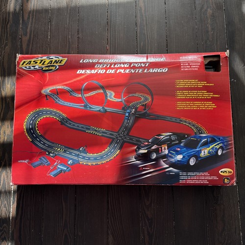 Fast Lane Racing RC Car Long Bridge Challenge Slot Cars Complete RARE ...