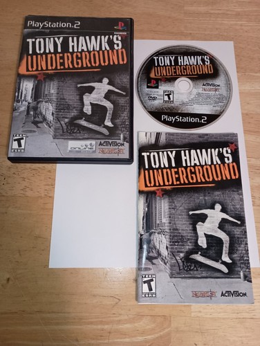 Tony Hawk's Underground Sony PlayStation 2 CIB Black Label PS2 TESTED ...