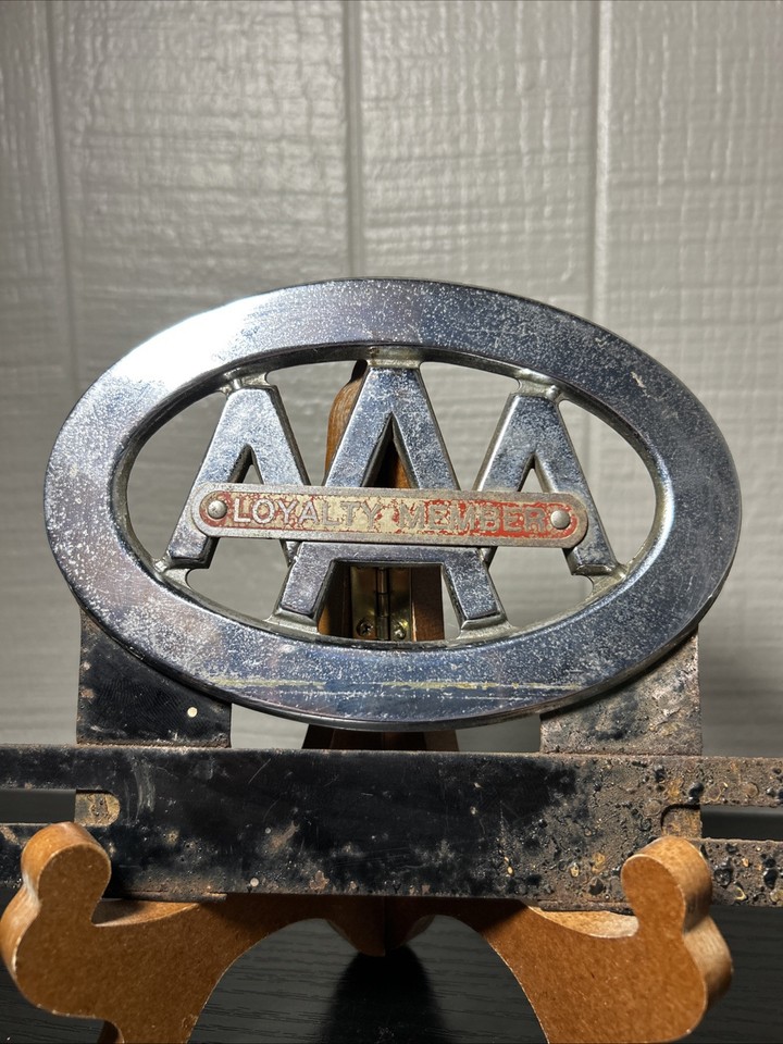 Vintage AAA Loyalty Member License plate topper | eBay