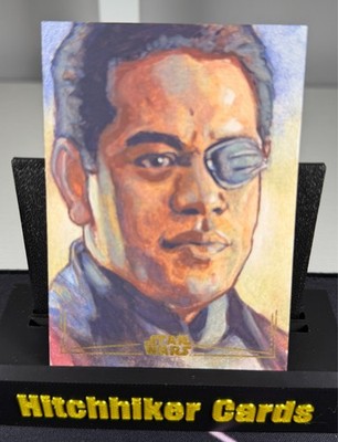 Gregar Typho Sketch 2025 Topps Chrome Star Wars Gold Foil Steve Alce 1/ ...