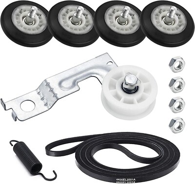 4581EL2002C Dryer Drum Roller Wheel and Shaft Pack of 4 For LG ...