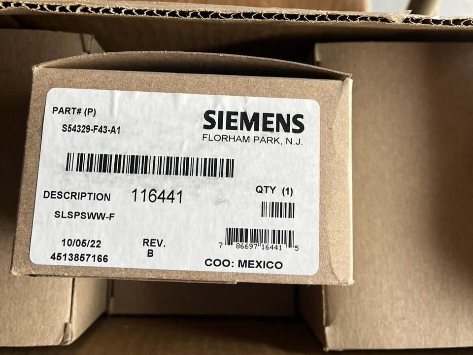 8 (Eight)NEW SIEMENS SLSPSWW-F Wall Mount Fire Speaker LED Strobe ...