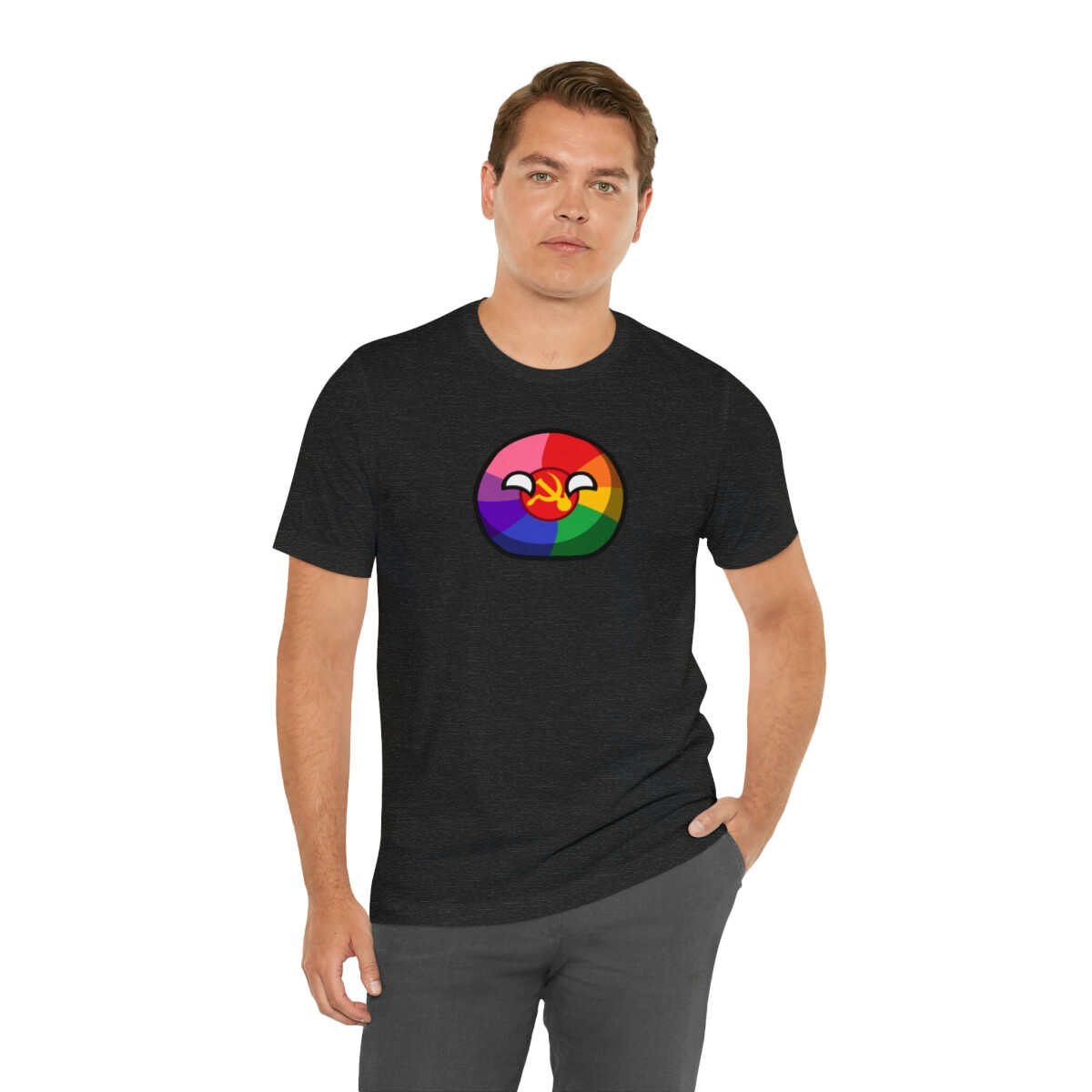 Acid Communism Polcompball Political Compass Ball T-Shirt Hammer / Bong ...