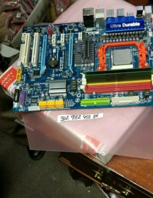 GIGABYTE INDUSTRIAL DUAL BIOS SOCKET AM2 BIOS REV 002A MOTHERBOARD W/O ...