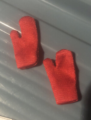 Fit BARBIE DOLL GLOVES Candy Apple RED STRETCH NYLON | eBay