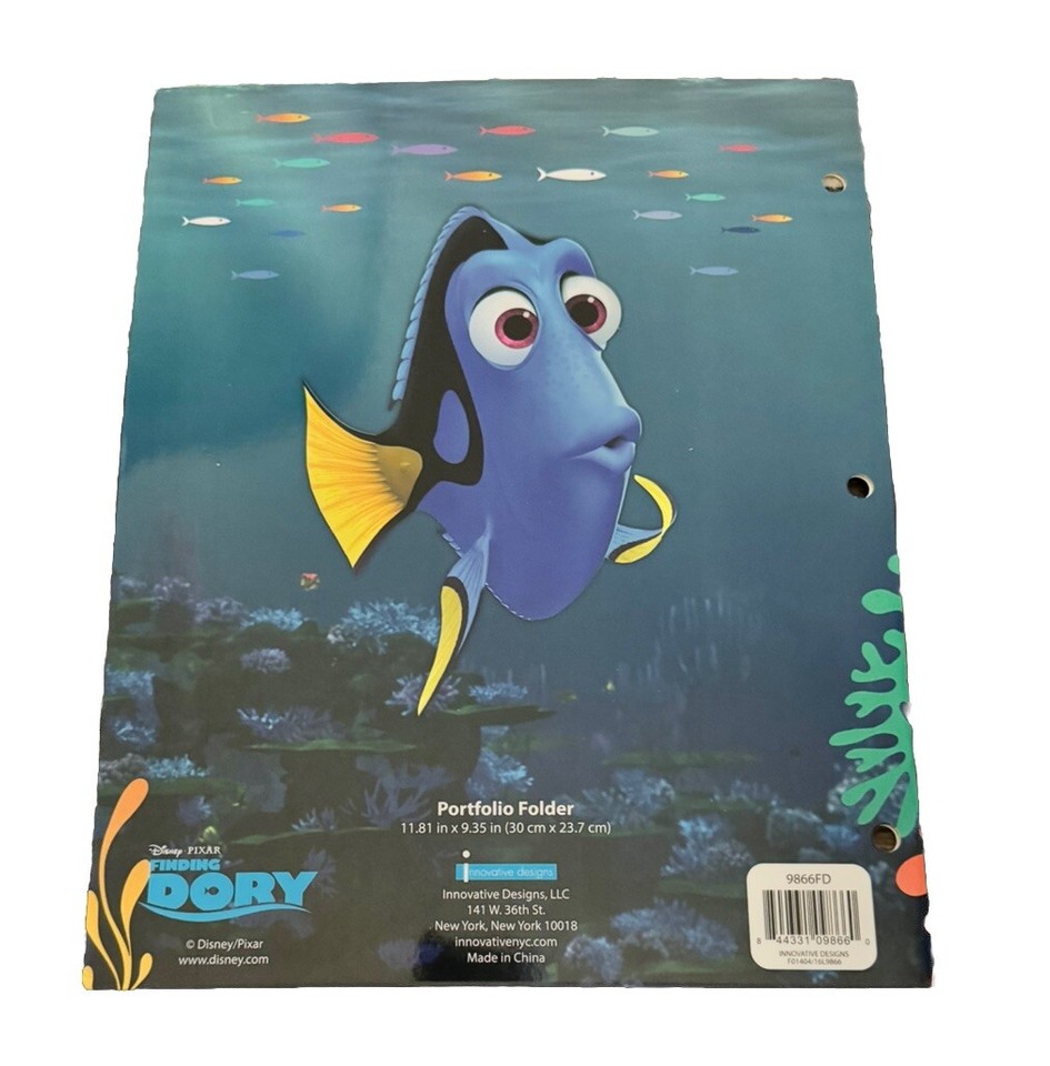 Disney Pixar Finding Dory Back To 2 Pocket Portfolio Folder Set Of 2 ...
