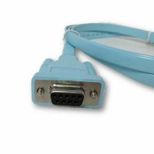 NEW!! Genuine Cisco RJ-45 to DB-9 Router Console Cable 6' Blue P/N: 72 ...