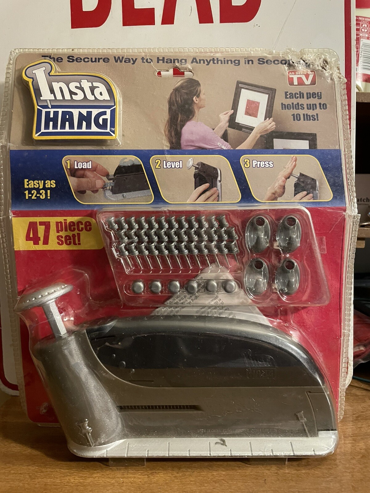 Hampton Direct Insta Hang Tool Pegs Hooks Refill Kit 33 Piece Set As ...