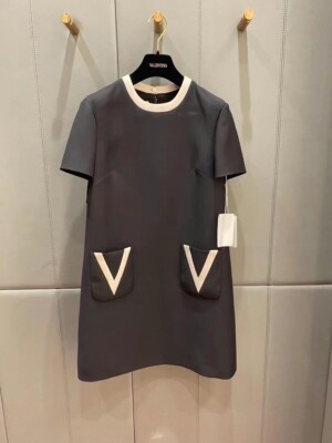 Custom Made To Order Crew Neck Short Sleeve A-Line Mini Dress Plus 1X ...