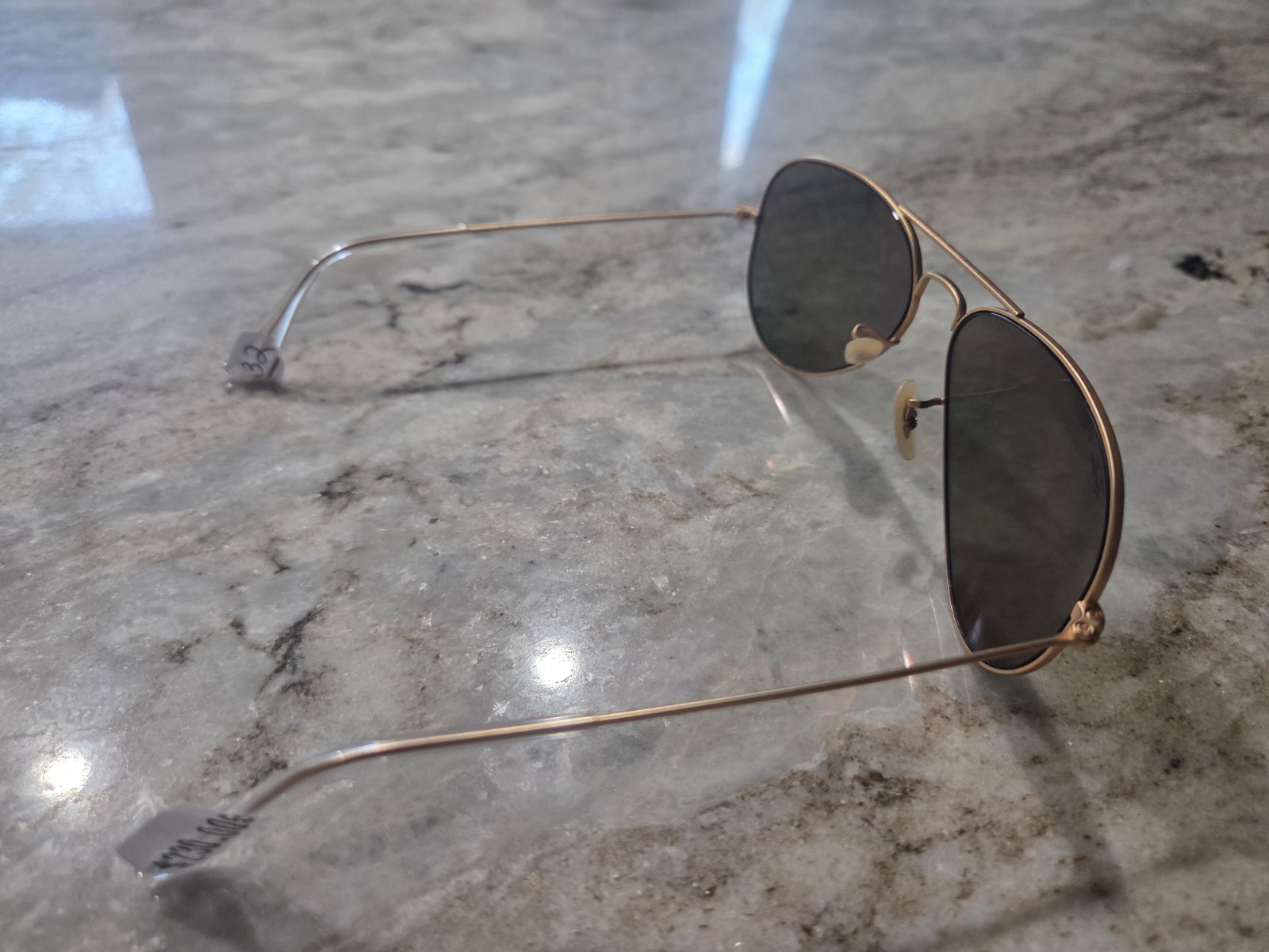 RAY BAN matte gold/pink flash mirror (Cyclamen) RB3025 aviator ...
