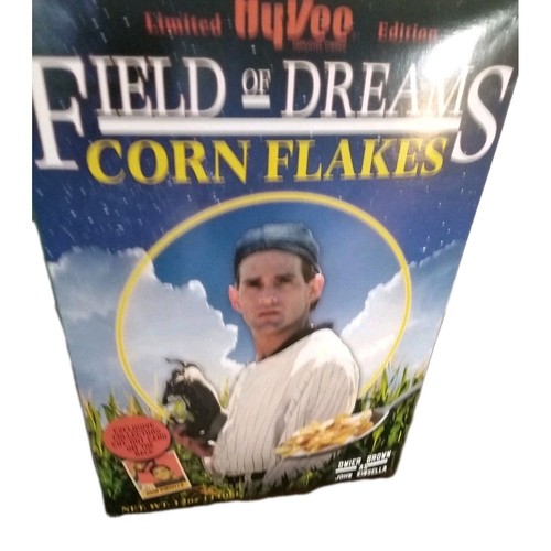 Field Of Dreams Corn Flakes Cereal Box Unopened Baseball Hy Vee ...