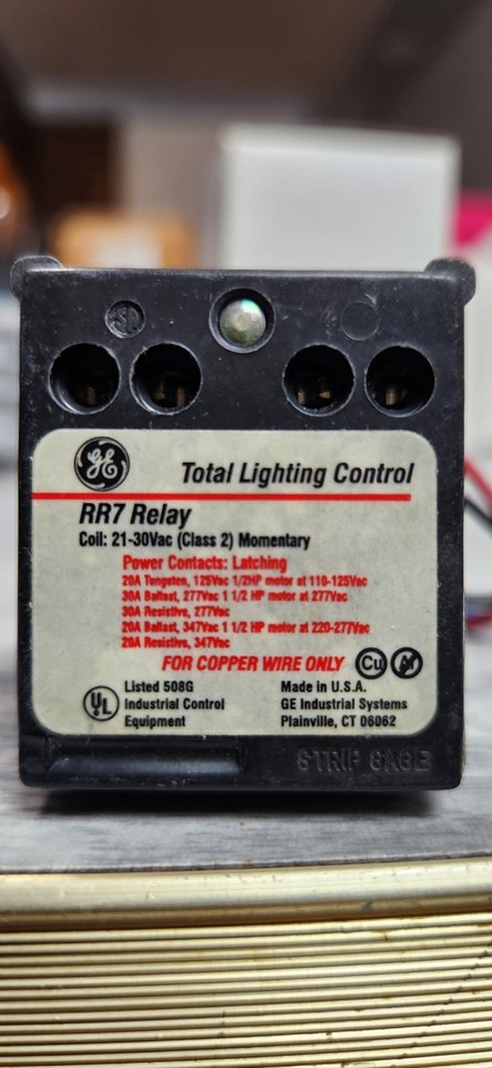 GENERAL ELECTRIC GE RR7 REMOTE CONTROL 21-30V-AC RELAY SWITCH | eBay