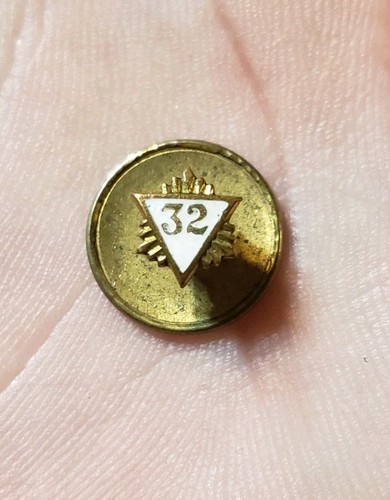 RARE EARLY 1900S MASONIC 32ND DEGREE SCOTTISH RITE FREEMASON SCREWBACK ...