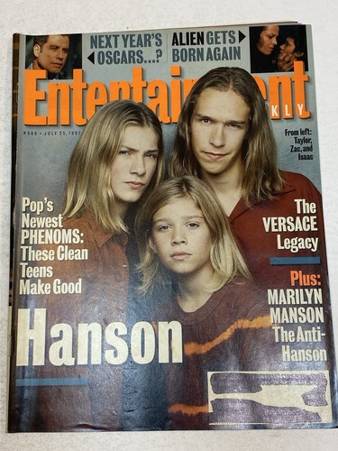 Entertainment Weekly Magazine July 25 1997 Hanson Alien Marilyn Manson ...