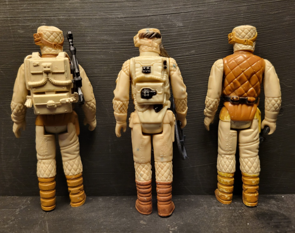 Star Wars Action figures Rebel soldier Hoth outfit 3 figure set, used ...