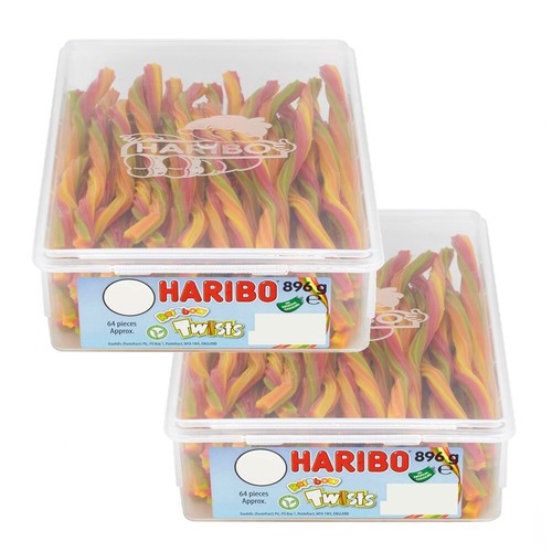 2 X FULL TUBS HARIBO SWEETS WHOLESALE DISCOUNT CANDY BOX PARTY FAVOURS ...