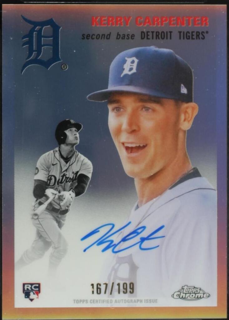 2023 Topps Chrome Platinum Anniversary - Autographs Kerry Carpenter # ...