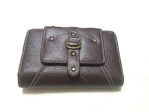 Brown Guang Tong Ladies 15 Card Slot Wallet Snap Closure | eBay