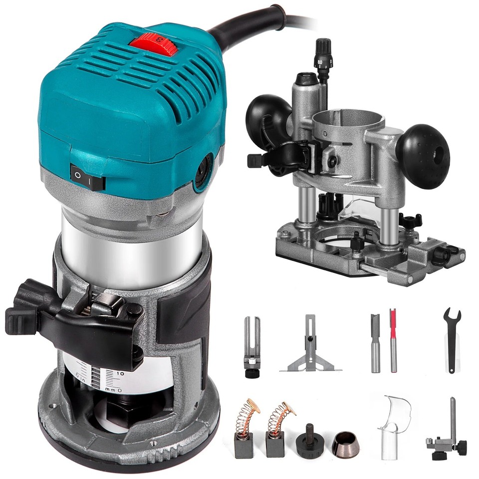 Wood Router Wood Trimmer Machine Electric Hand Trimmer 30000RPM Power ...